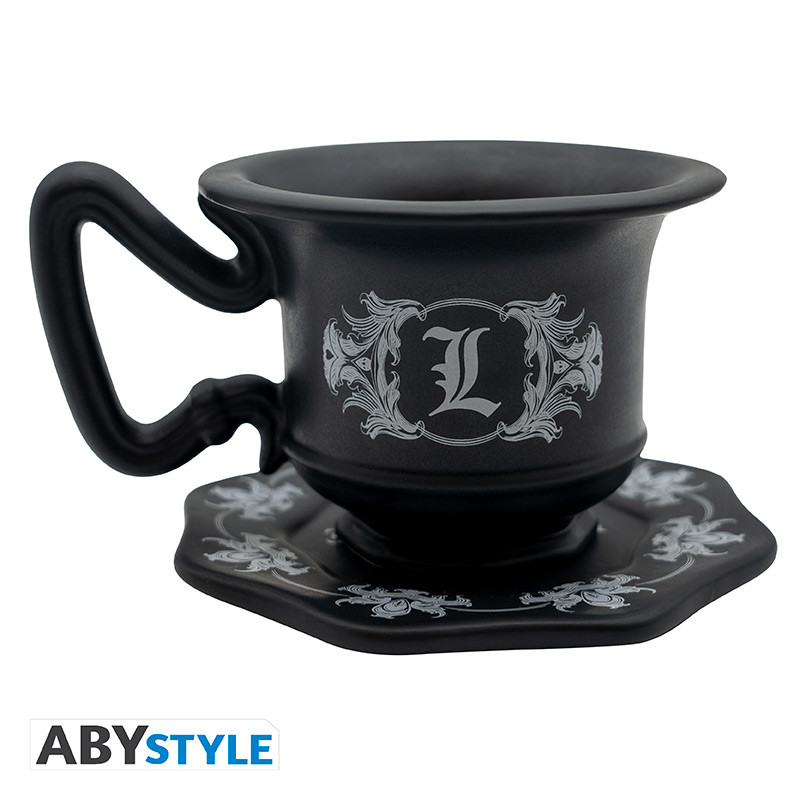 DEATH NOTE - Mug 3D with Saucer - L's Cup - Abysse Corp