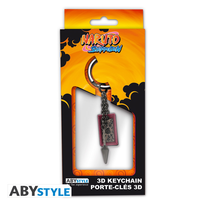 NARUTO SHIPPUDEN - Keychain 3D "Kunai & explosive tag" X4 - Abysse Corp