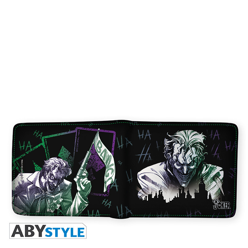 DC COMICS - Wallet "Laughing Joker" - Vinyl - Abysse Corp
