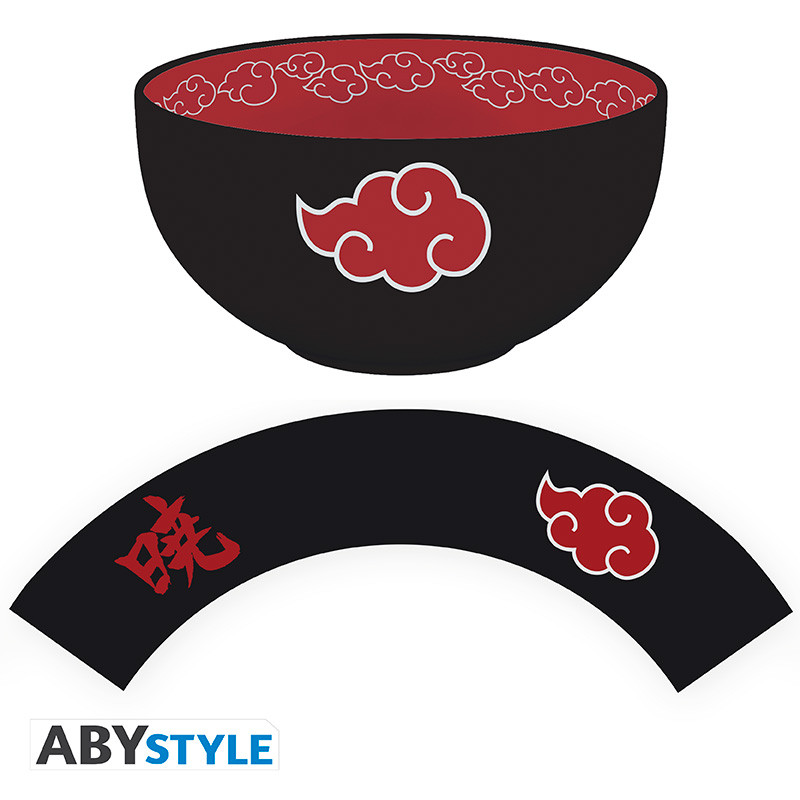 NARUTO SHIPPUDEN - Bowl - 600 ml - "Akatsuki" cardboard pkg x2 - Abysse ...