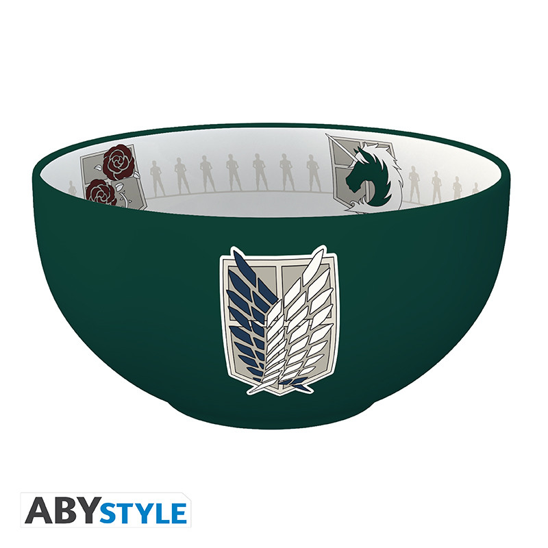 ATTACK ON TITAN - Bowl - 600 ml - "Emblems S3" cardboard box x2 ...