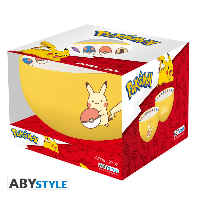 POKEMON - Bowl - 600 ml - "Pikachu Electric Type" - Cardboard box x2 ...